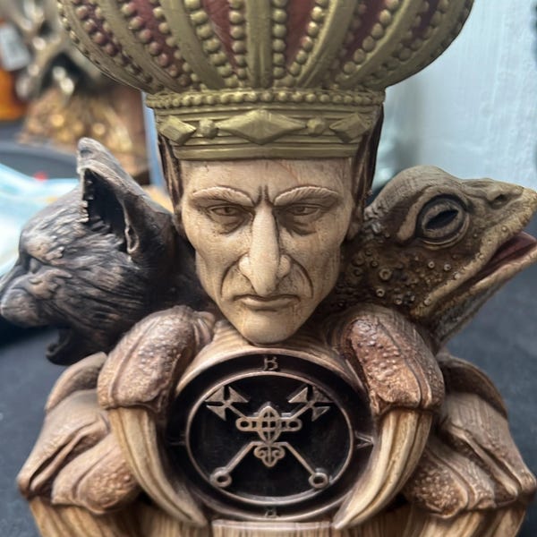 Bael, Baal God, Demon Statue, Altar Statue, Satan Statue Goetia ...