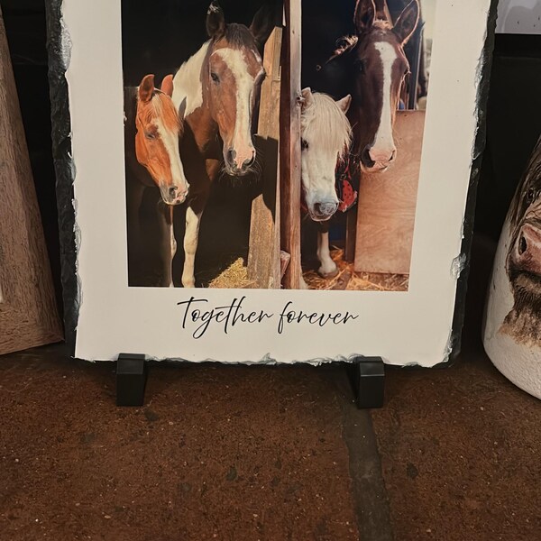 Personalised Photo Slate Gift - Custom Slate Photo Frame for ...