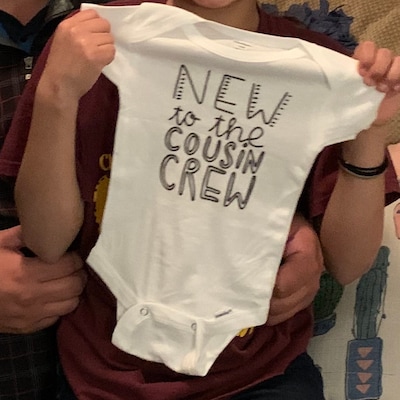 New to the Cousin Crew Onesie® Cousin Crew Baby Gift Cousin Crew Baby Shower Gift Cousin ...