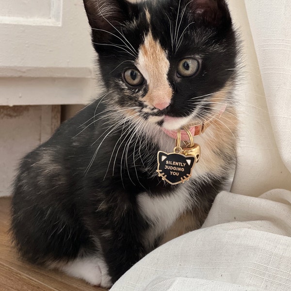 Pet Id Tag • Cat Id Tag • Personalized Tags • Cat Id Tag Engraved ...