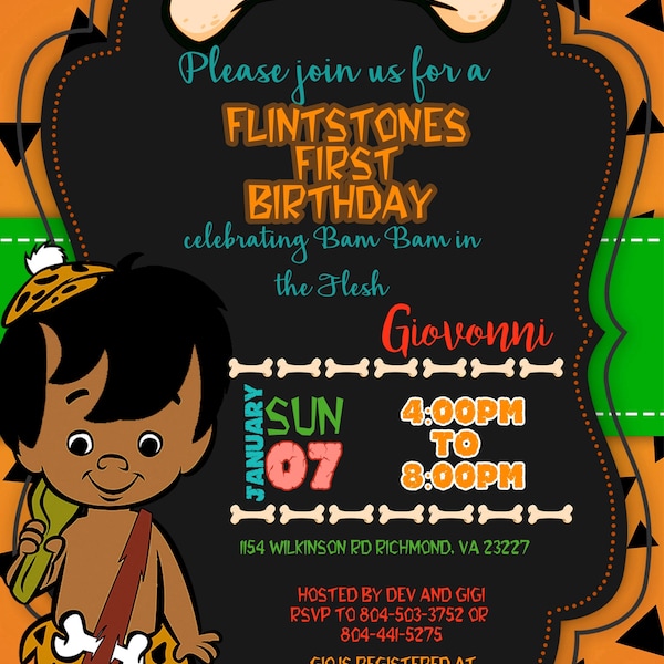 Editable Bam Bam Welcome Sign, Baby Shower, Bam Bam Birthday, African ...