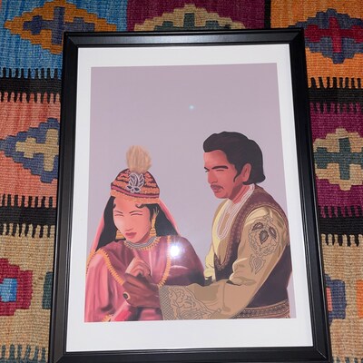 Bollywood Art,ddlj 1,movie Poster,indian Films,wall Decor,desi Art ...