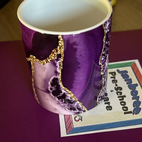 Purple Agate Mug, Purple Coffee Mug, Purple Mug, Purple Lover Mug, Gift ...