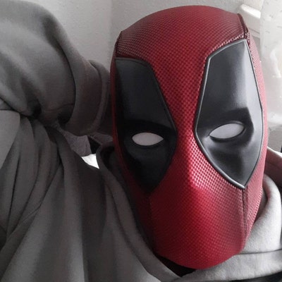 Deadpool Halfshell Costume Cosplay Mask With Screen Printed - Etsy