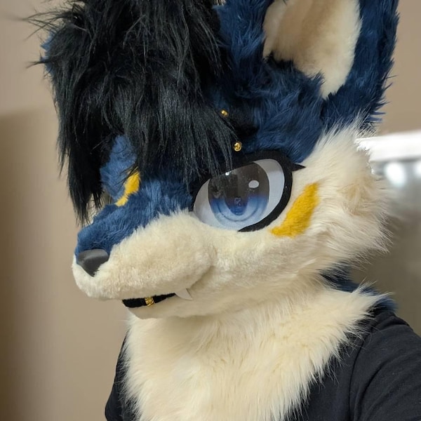Vitality Wolf-premade Kig Head Fursuit Mask Kigrumi Head, Kig Head Mask ...