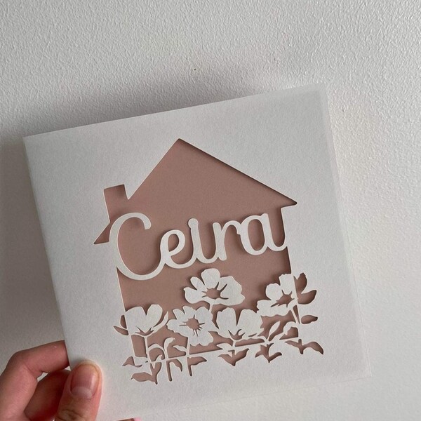 Personalised New Home Names Card, Couple Card, House Warming Card ...