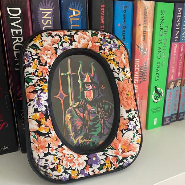 Demon Girl Sticker Sheet! Original Neon Purple Gothic Artwork