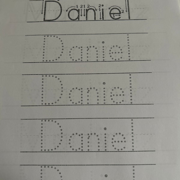 Birthday Tracing Custom Worksheet / Personalized Birthdate Tracing Name ...