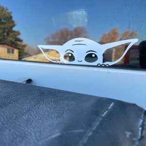 Grogu Vinyl Decal - Etsy