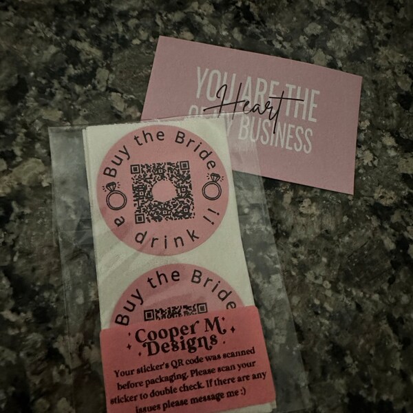 Buy the Bride a Drink Sticker | Venmo Sticker | Venmo QR Sticker ...