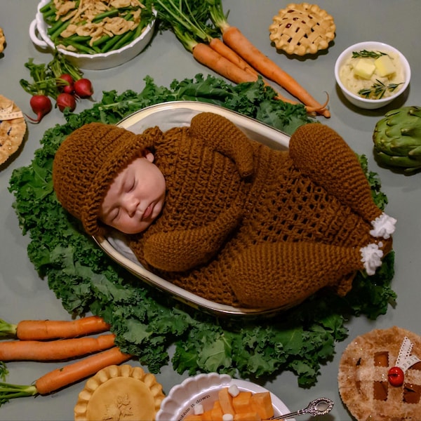 Baby Cooked Turkey Outfit Available in Size Newborn and 0-3 Months ...