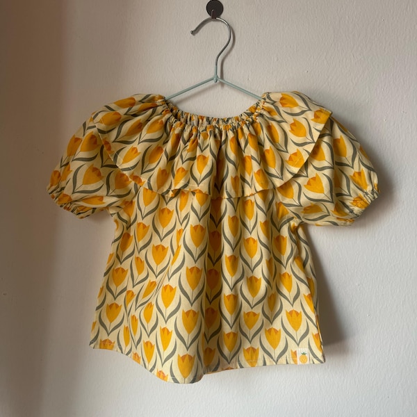 Ruffle Frilly Top PDF Sewing Pattern Size 3m, 6m, 12m, 18m, 2T ,3T, 4T ...