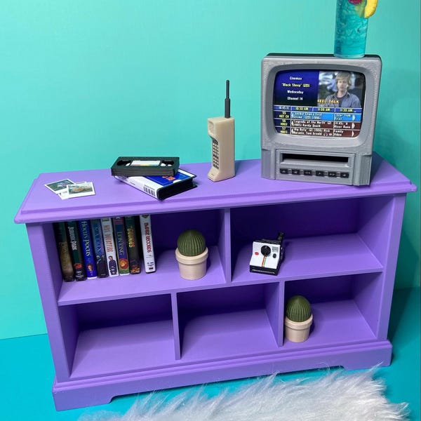 1/6 Scale 3 Shelf Mini Library Cart/ Mini Brands Books / Mini Books ...