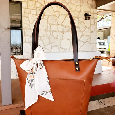 Short Silk Scarf. Peach Skinny Scarf for Ponytail, Bun, Top Knot ...