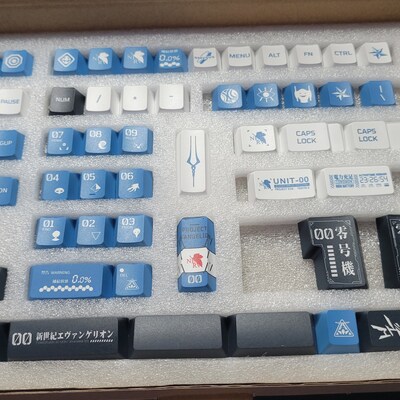 Eva Unit-00 Keycap Set, Cherry Profile, PBT, Cherry MX Stem, Dye-sub ...
