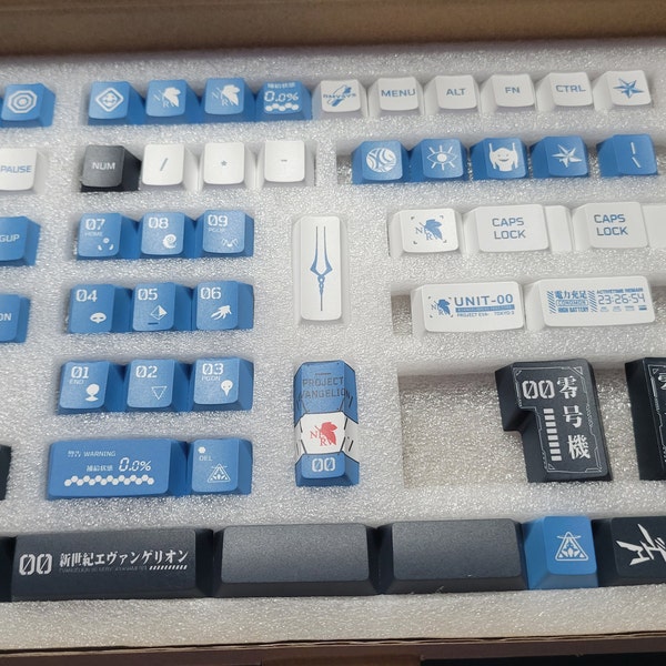 Eva Unit-00 Keycap Set, Cherry Profile, PBT, Cherry MX Stem, Dye-sub ...