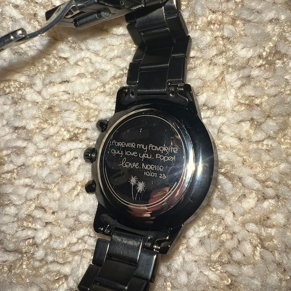Engraved Watch Handwritten, Gift for Dad, Grandpa, Husband With Your ...