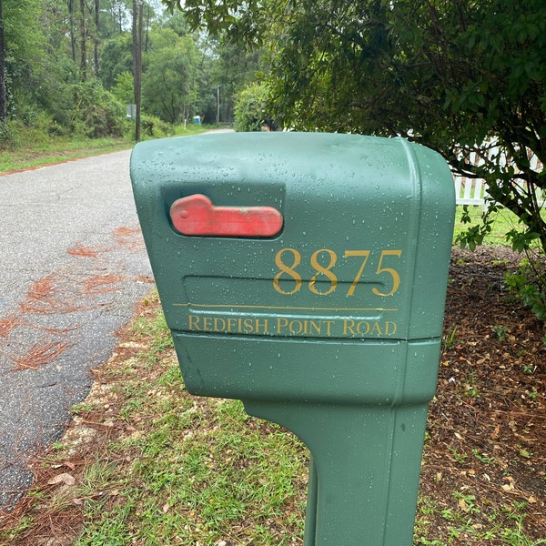 Address Mailbox Decal | Street Address Mailbox | Address for Mailbox ...