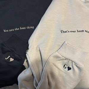 Personalised Embroidered Infinity Symbol Initial Sweatshirt or Hoodie ...