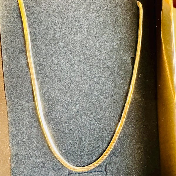 14K Gold Rolo Chain Sailor Claps, Spring Ring Claps Necklace, Rolo ...