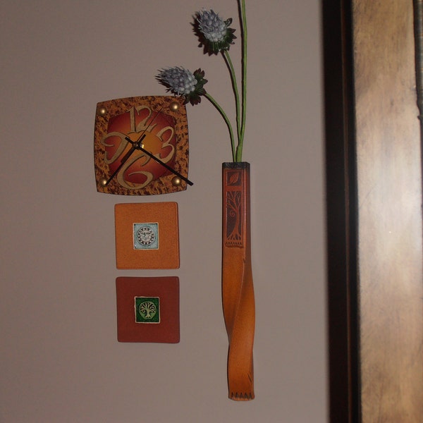 Small Time Modern Aqua-very Cool Clocks-modern Wall Clocks-unique ...