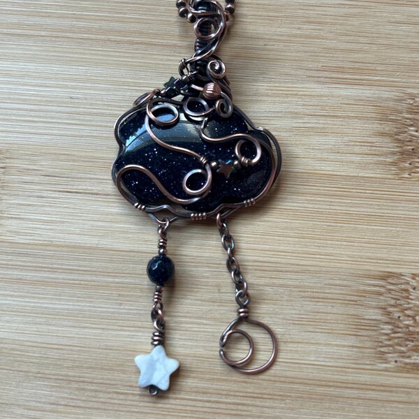 Cauldron Necklace, Mini Cauldron Necklace, Hypersthene Necklace, Witchy ...