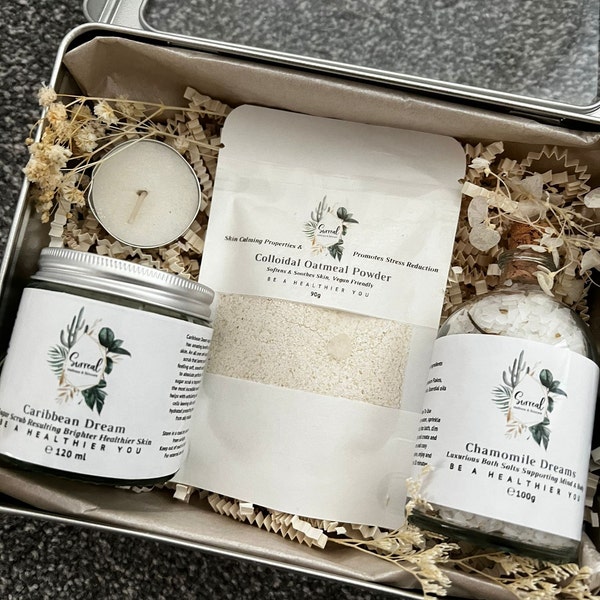 Mens Personalised Hamper Grooming Gift, Natural Skincare for Men ...