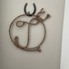 Western Rope Letter Sign: Initial Lasso, Western Decor, Rustic Letter ...
