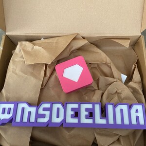 Personalized Custom Twitch Style Name Plate, Streamer Gift, Desk Sign ...