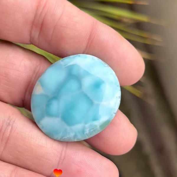 1.7 "in. Dominican Nice Deep Blue Larimar Stone Pendant Handmade - Etsy