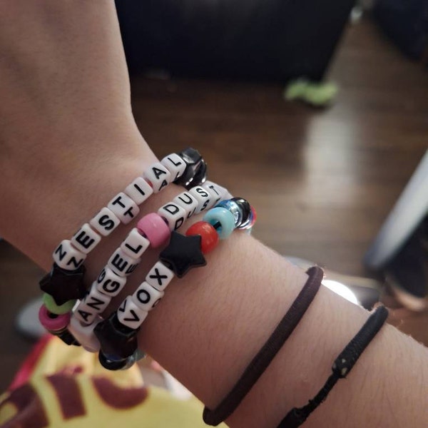 Hazbin Hotel Fanmade Bracelet Kandi - Etsy