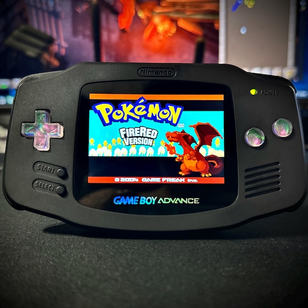 Custom IPS V3 Backlit Nintendo Gameboy Advance Clear Blue/sky Blue Opal ...