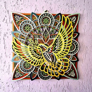 Compass SVG Multi-layered Mandala, 3d Layer Compass Mandala Svg, Shadow ...