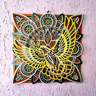 Compass SVG Multi-layered Mandala, 3d Layer Compass Mandala Svg, Shadow ...