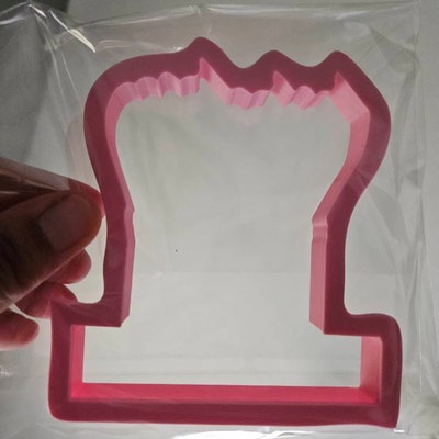 Raised Fist Cutter With Embosser With Handle Black Power Stamp With ...