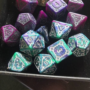 Under the Sea Tide Pool Dnd Dice Set Perfect Gift for Fans of Dungeons ...