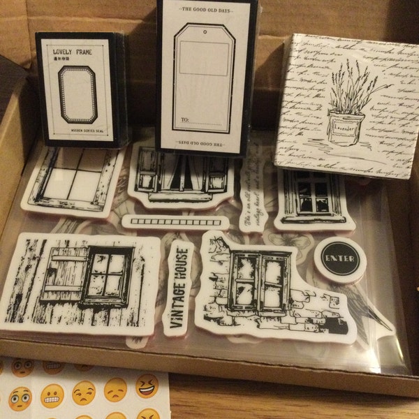 Birds Cling Rubber Stamp, Flowers Rubber Stamp, Planner Journal, Bird ...