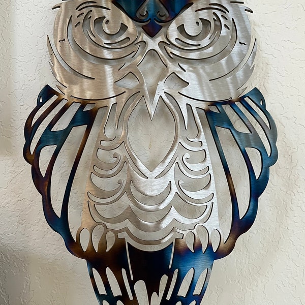 Metal Art Owl - Etsy
