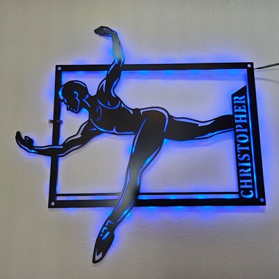 Custom Raven With Skull Metal Wall Art, Personalized Raven Name Sign ...