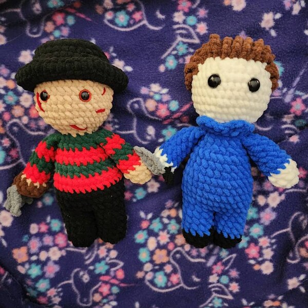 Halloween Pattern Bundle, Baby Freddy, Jason, Samson, Skeleton, Michael ...