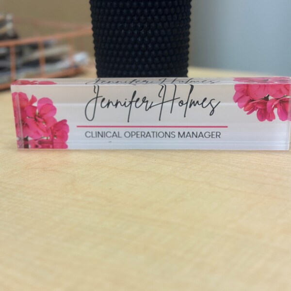Office Desk Name Plate Personalized, Custom Name Plates for Desk ...