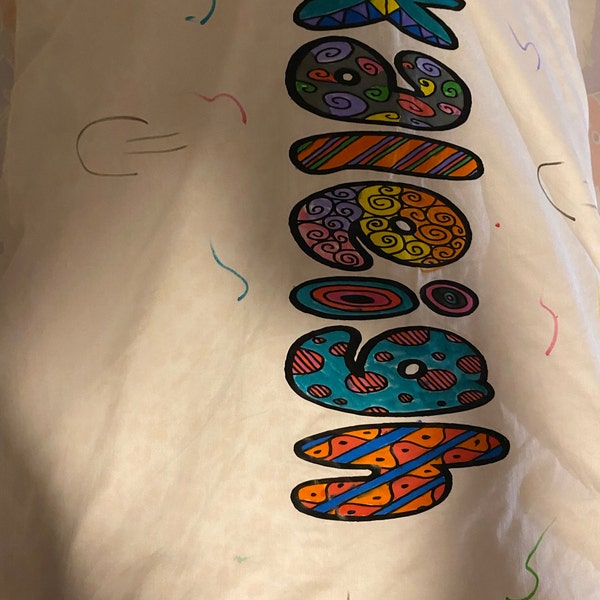 Color Me Personalized Pillow Case, Standard Size - Etsy