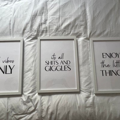 Inspirational Positive Motivational Message Print Poster Home Décor ...