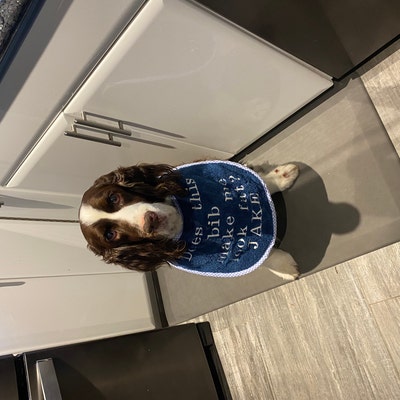 Dog Bib ,large Drool Bib, Slobber Dog Bib , Newfoundland Dog ,st ...