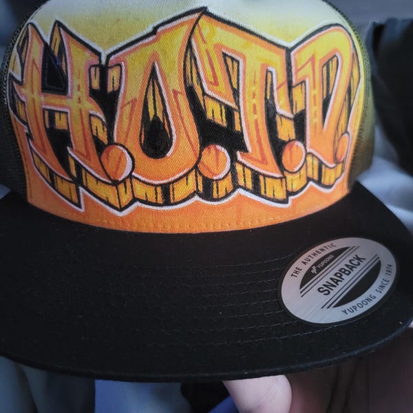 Custom, Hand-painted Graffiti Hats - Etsy