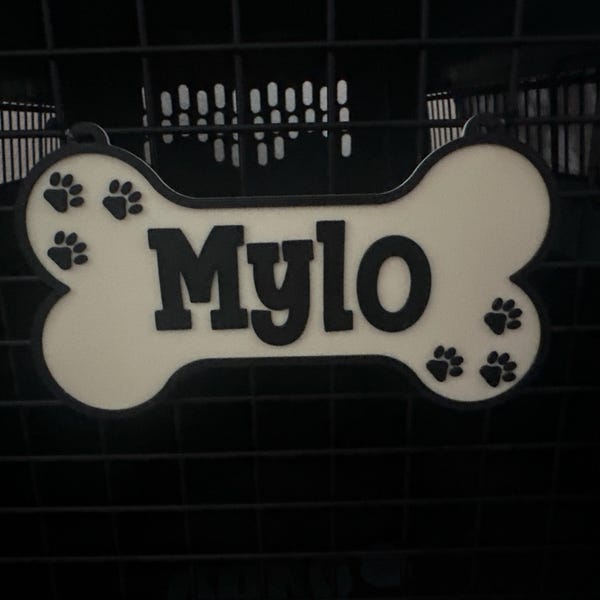 Personalized Dog Crate Sign, Custom Kennel Nameplate, Toy Box Sign ...