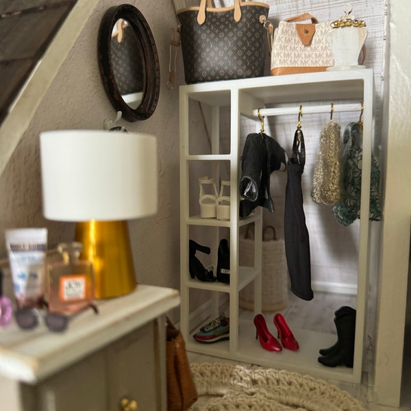 1:12 Mini Closet |dollhouse Closet |miniature Closet for Dolls |3D ...