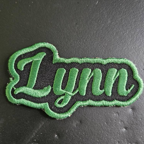 Personalized Embroidered Name Patch, Custom Text, Iron on Applique - Etsy