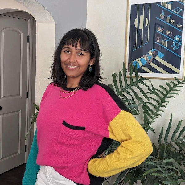 Vintage 80s Mary Anne Sinclair Velvet Embroidered Floral Jacket// Blue ...