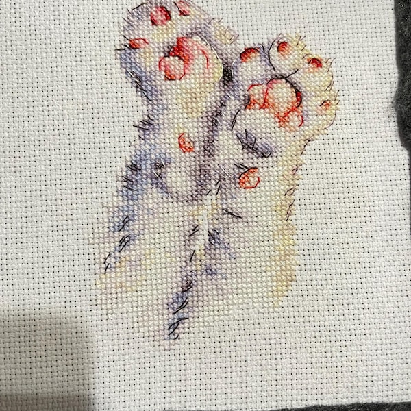 Cat Paws Cross Stitch Pattern Paw Beans Pattern Cute Paws PDF Pattern ...